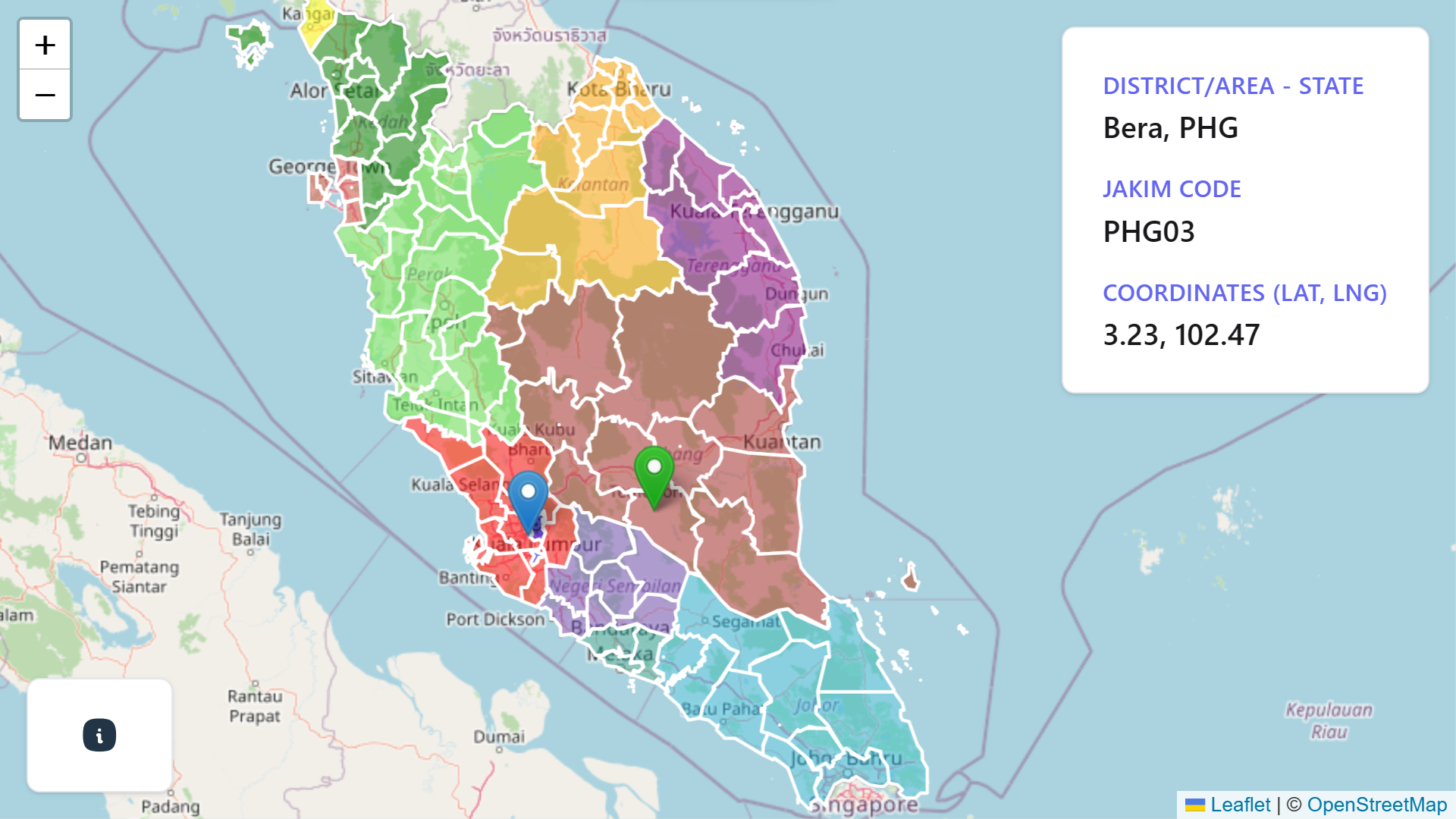 Peta Zon Waktu Solat
